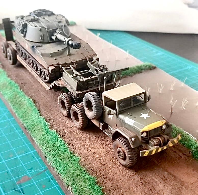 1/72 scale vignette, M123 & M109 combination somewhere in Vietnam (by Burak Özdil) – Ivan ...